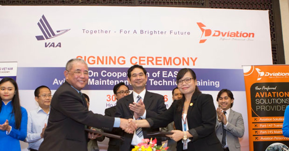 Học viện Hàng không ký thỏa thuận hợp tác D’viation Solutions