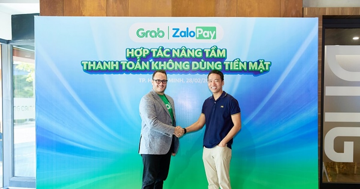 Grab Việt Nam hợp tác với ZaloPay nâng cấp thanh toán không dùng tiền mặt