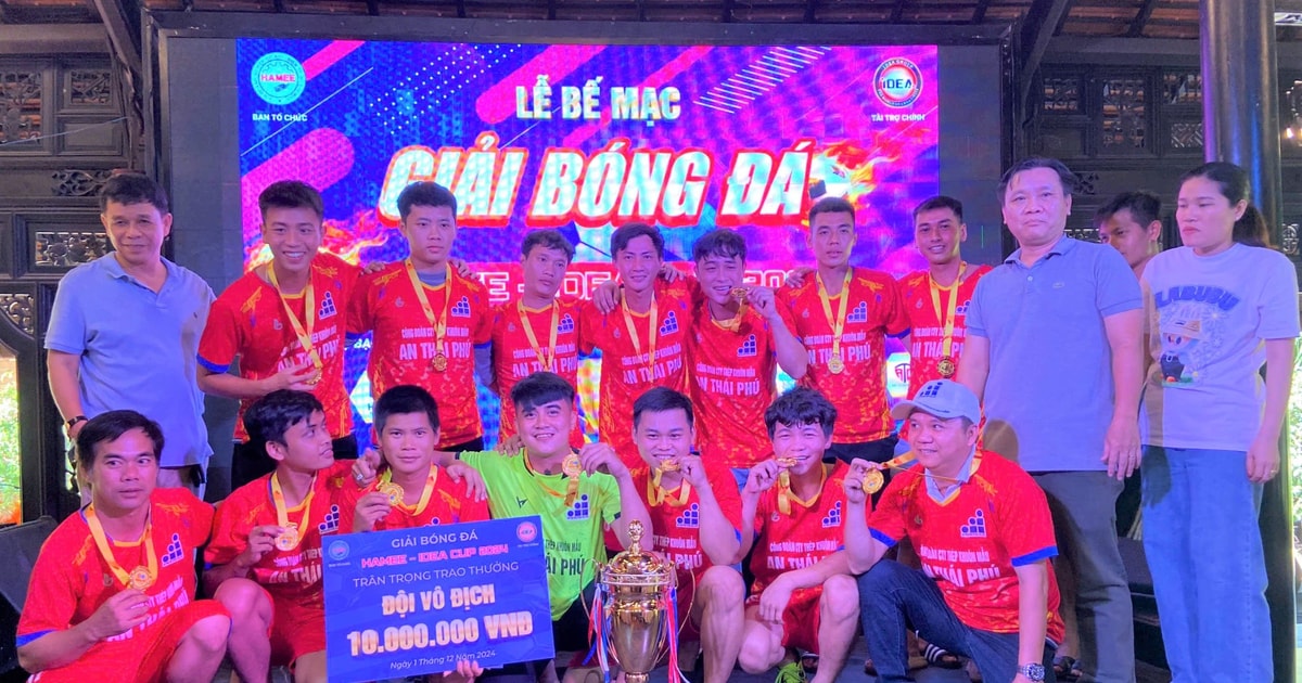 Giải bóng đá HAMEE - IDEA Cúp 2024: An Thái Phú lên ngôi vô địch